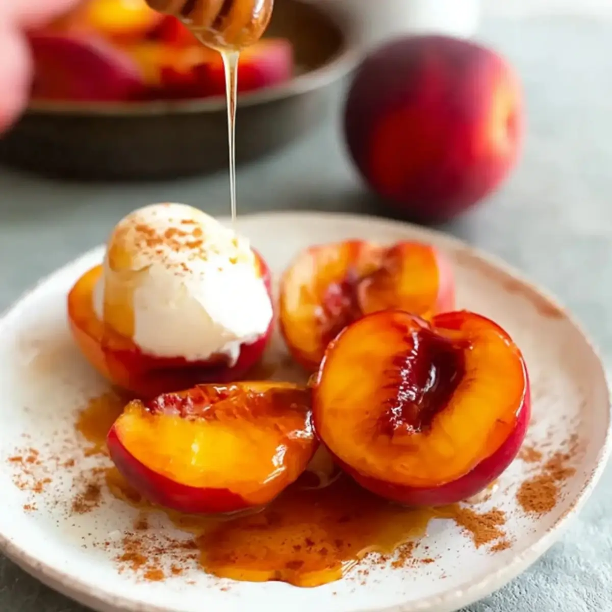 Nectarines with Cinnamon Honey Sauce: A Sweet Summer Delight - Mucha Munch