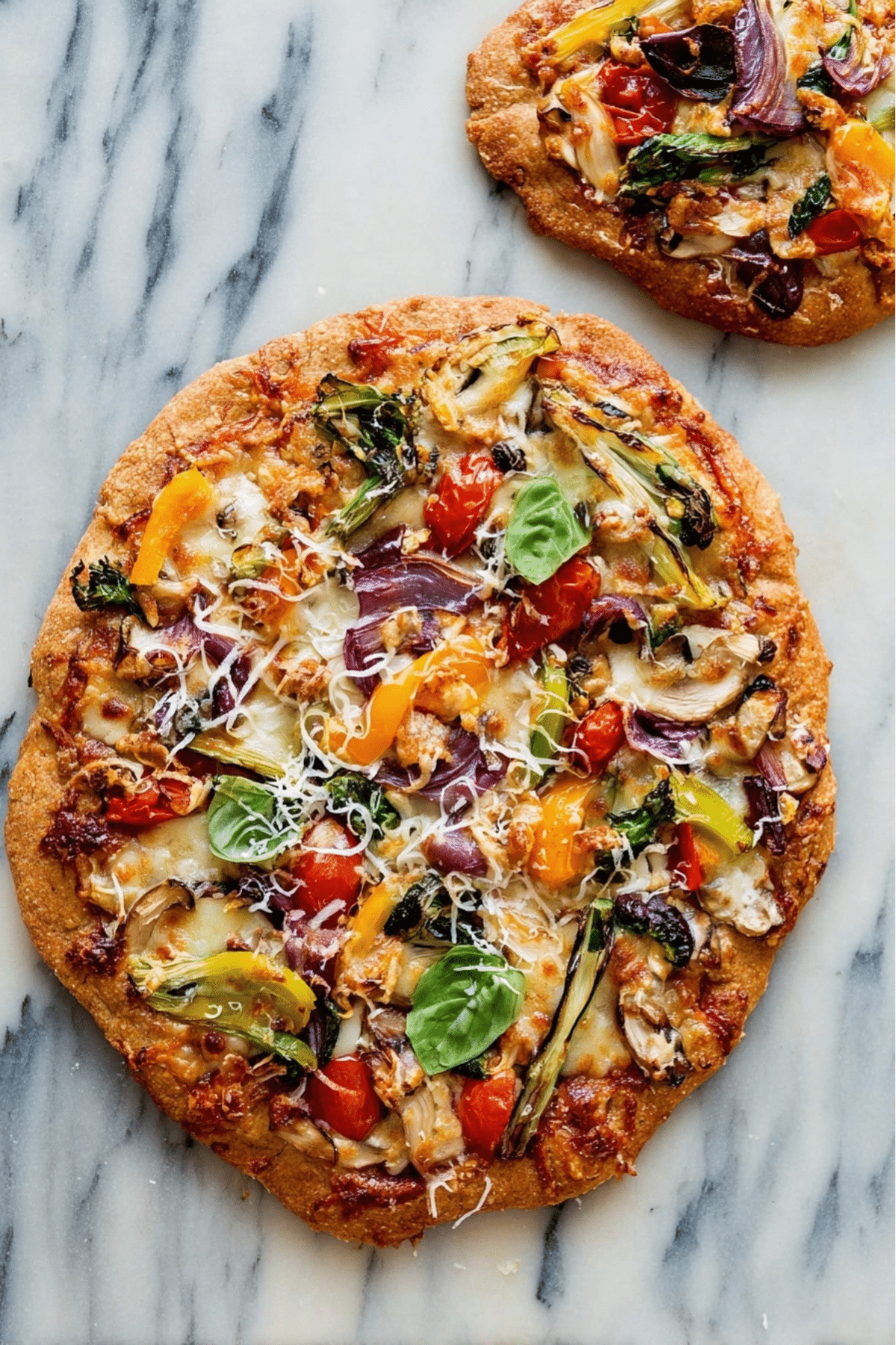 Easy Vegetable Pizza - Mucha Munch