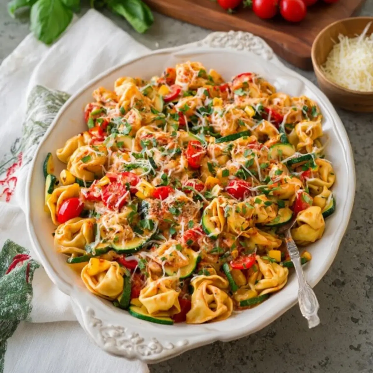 Cheese Tortellini with Vegetables: A Flavorful, Quick Dinner - Mucha Munch