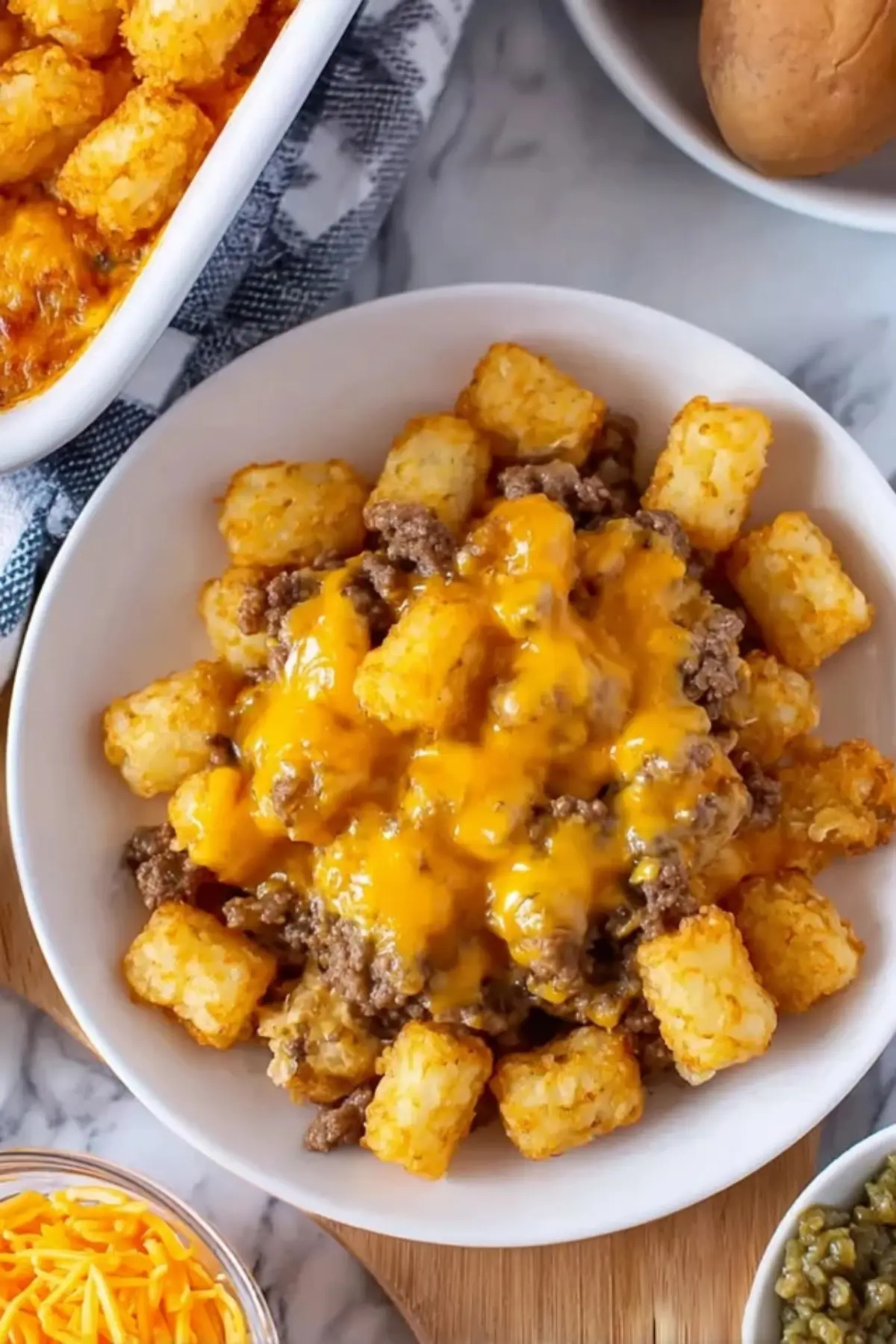 Cheesy Tater Tot Casserole - Mucha Munch