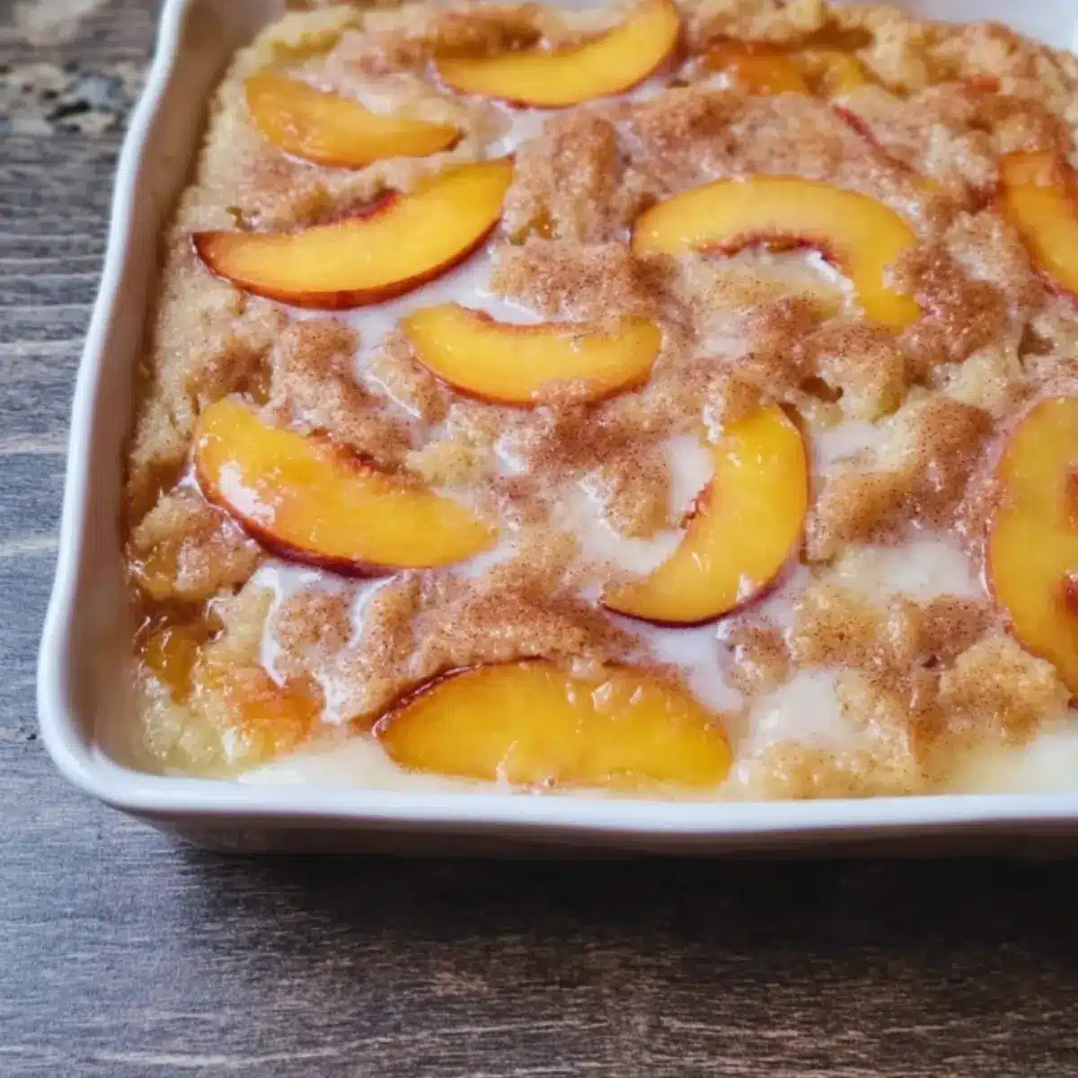 Easy Cinnamon Sugar Nectarine Cobbler Recipe - Mucha Munch