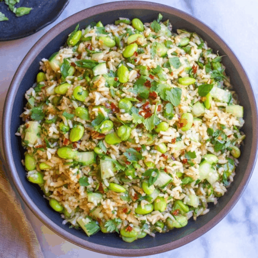 Cucumber Edamame Rice Salad: A Refreshing and Healthy Asian-Inspired ...