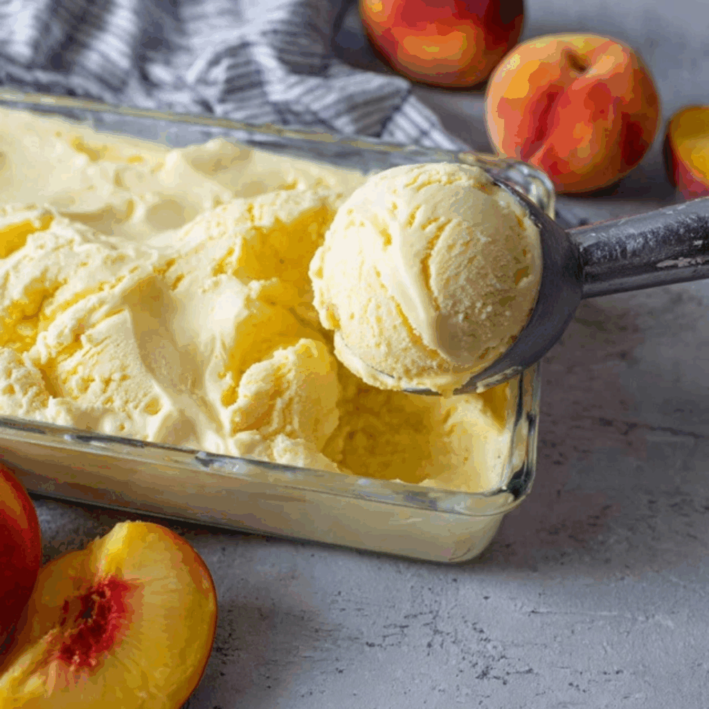 Old Fashioned Peach Ice Cream Recipe: A Creamy Summer Delight - Mucha Munch