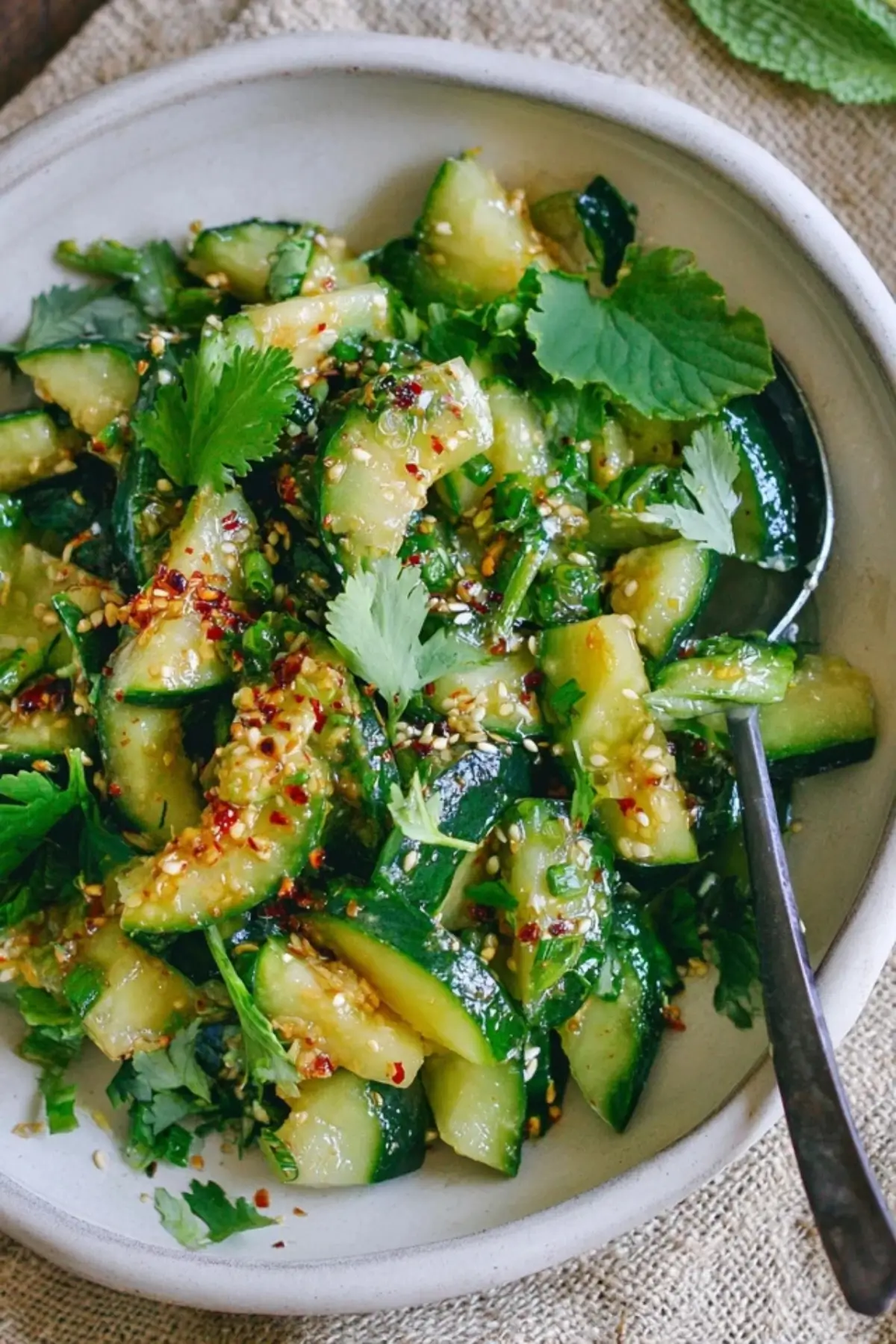 Smashed Asian Cucumber Salad: A Refreshing and Zesty Treat - Mucha Munch