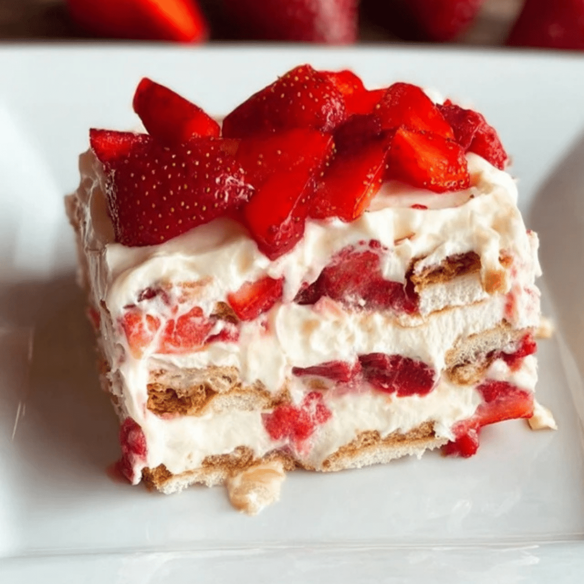 Strawberry Icebox Cake Recipe: The Perfect No-Bake Dessert - Mucha Munch