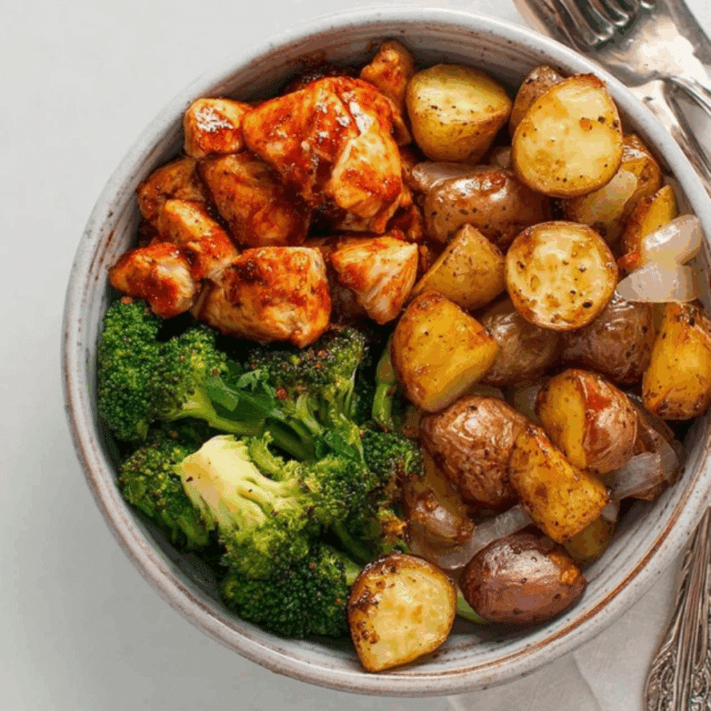 Chicken and Roasted Potato Bowl: A Balanced Meal for Any Night - Mucha ...
