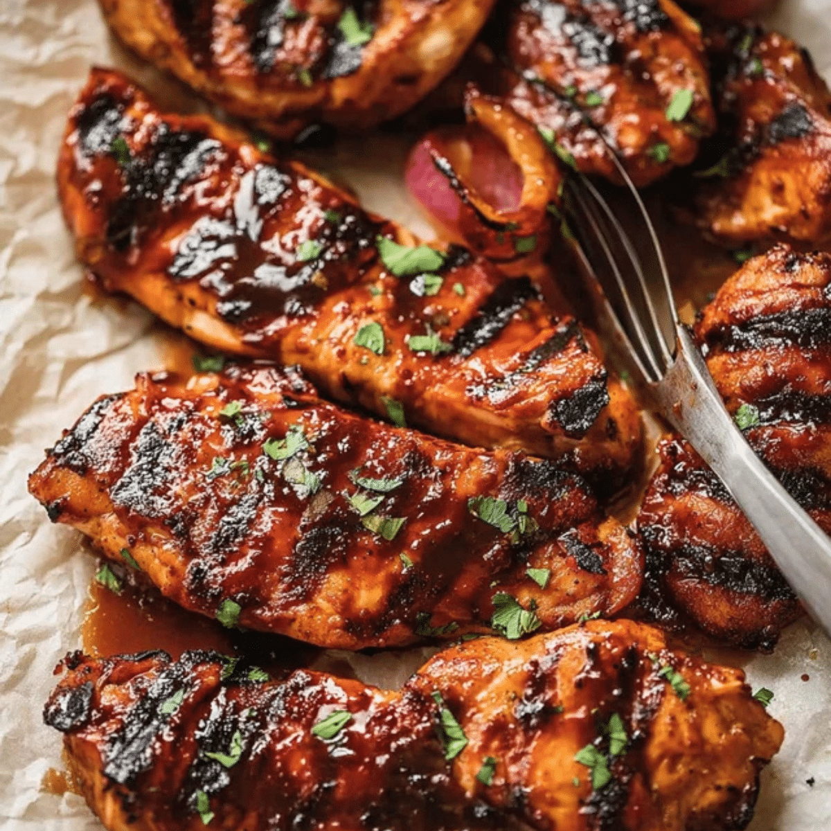 Grilled Honey BBQ Bacon Chicken Kabobs - Mucha Munch