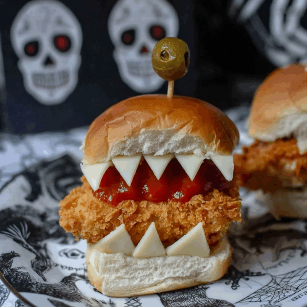 Halloween Chicken Parmesan Sliders: A Spooky Snack Delight - Mucha Munch