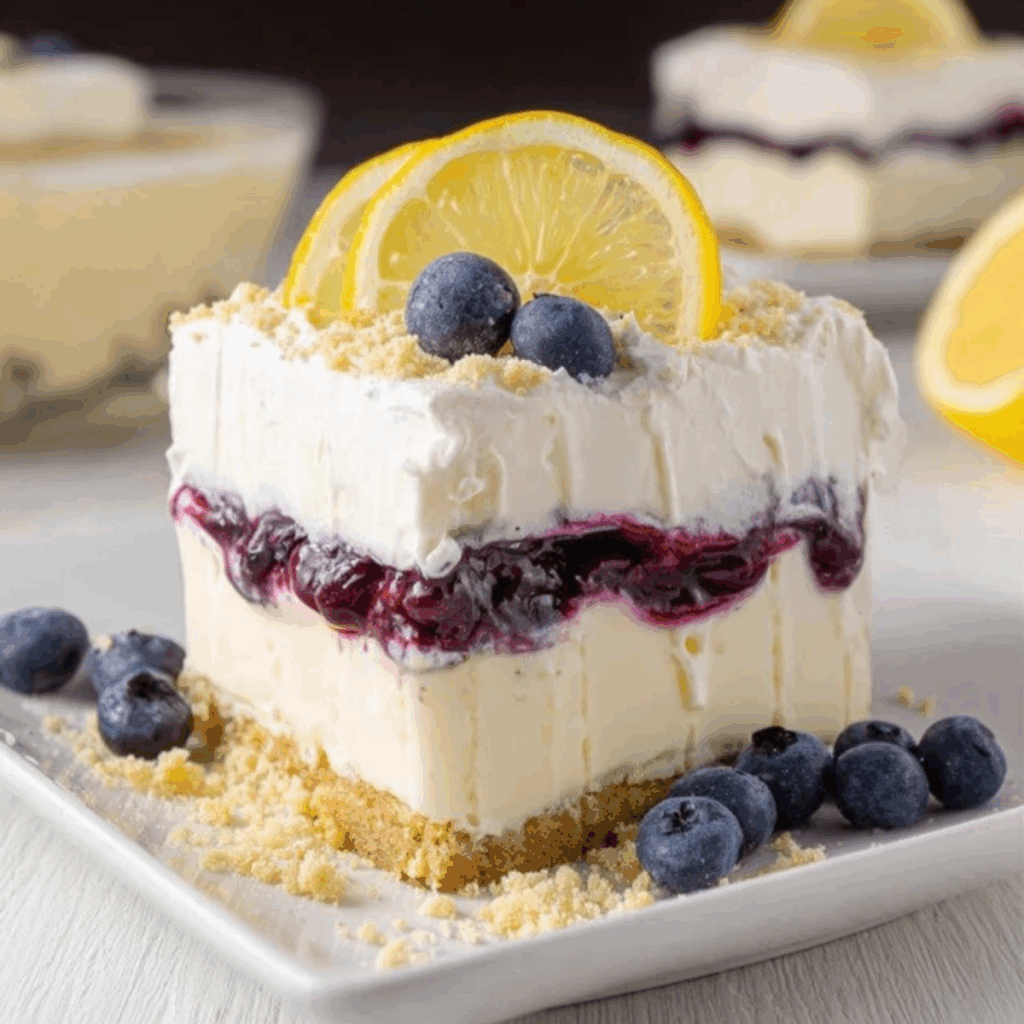 Lemon Blueberry Delight: A No-Bake Dessert Recipe - Mucha Munch