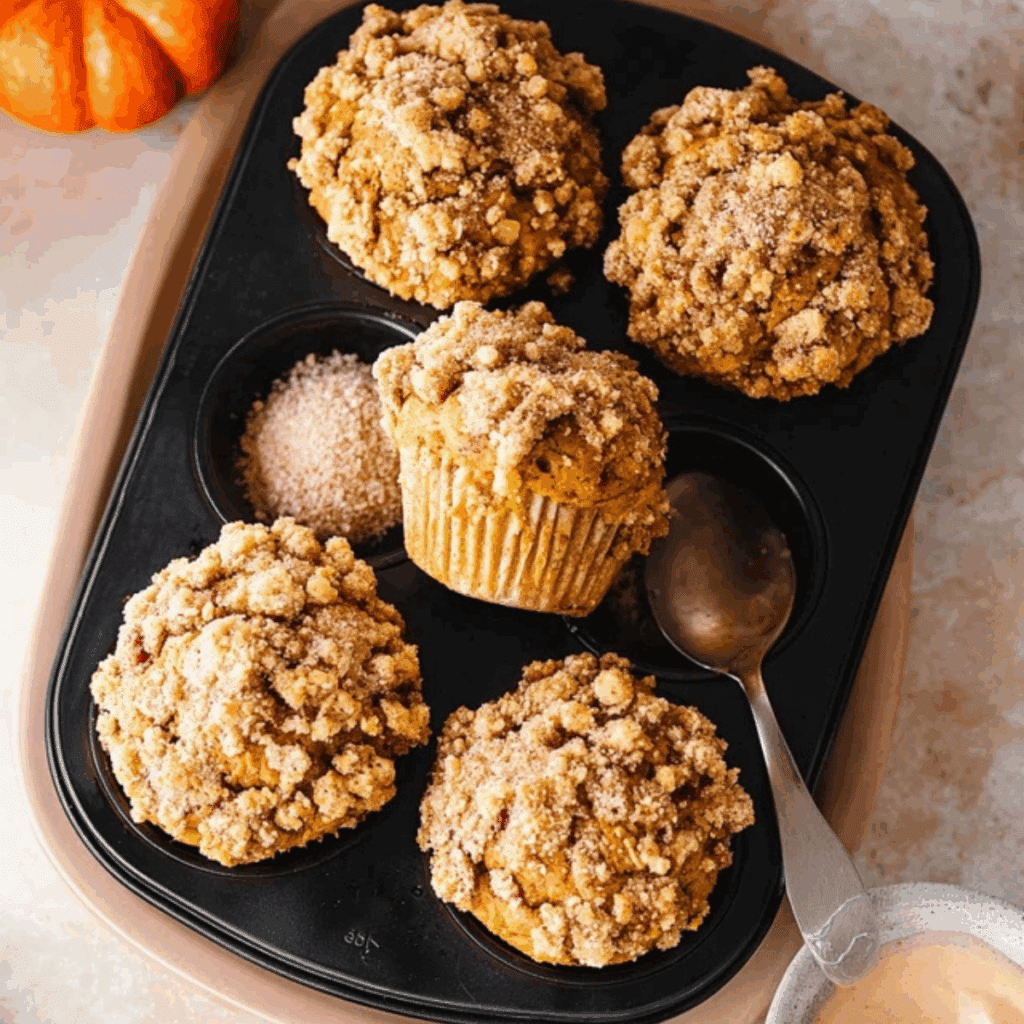 Apple Pumpkin Streusel Muffins Recipe - Mucha Munch