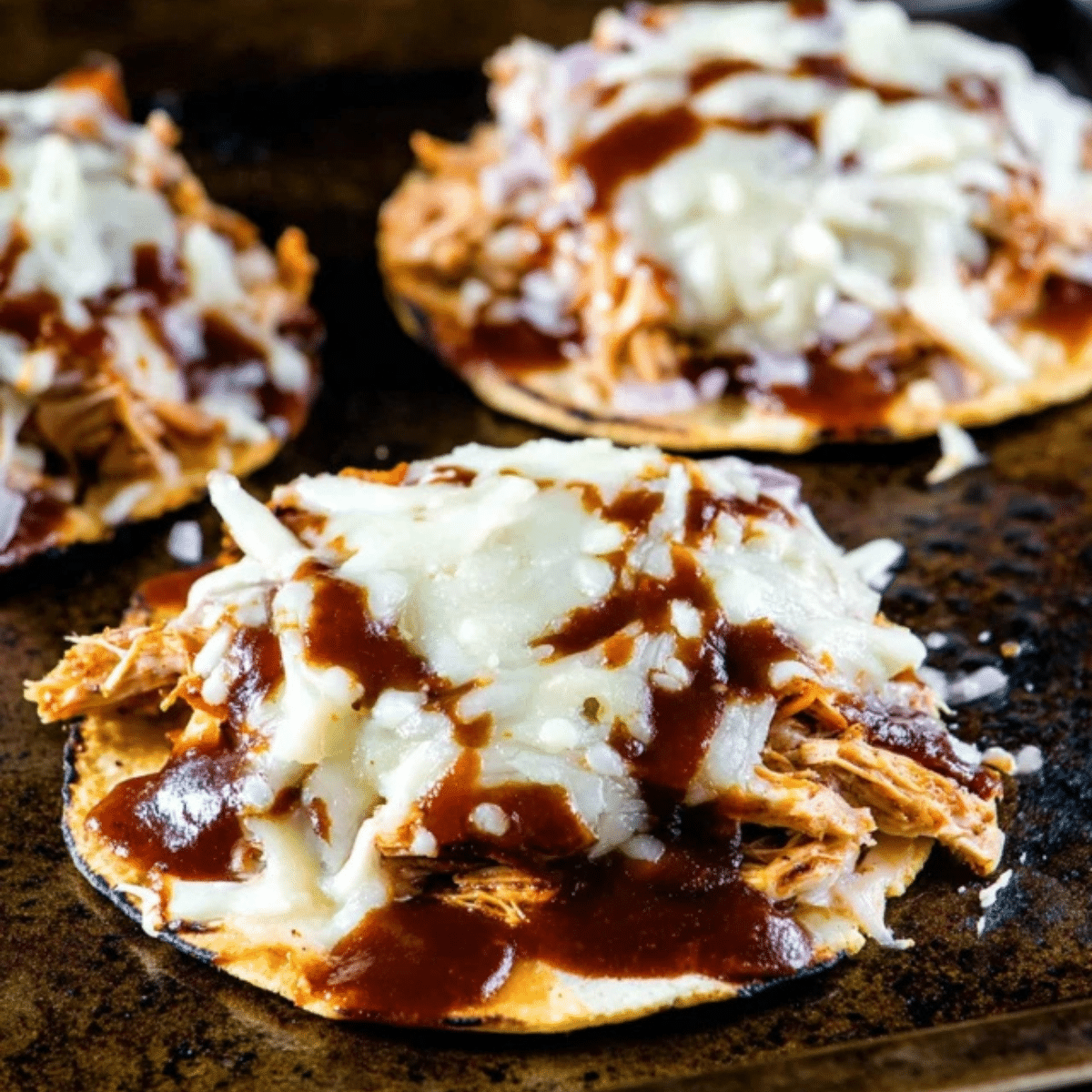 BBQ Chicken Tostadas – Quick and Easy Dinner Recipe - Mucha Munch