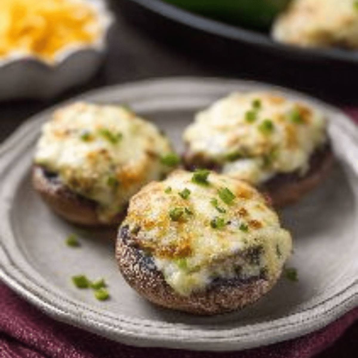 Jalapeno Popper Stuffed Mushrooms Recipe - Mucha Munch