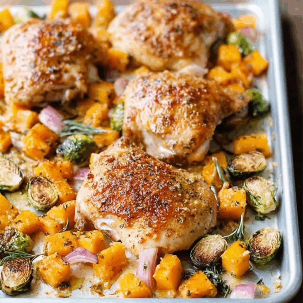 Maple Mustard Roasted Chicken: The Ultimate Sheet Pan Dinner - Mucha Munch