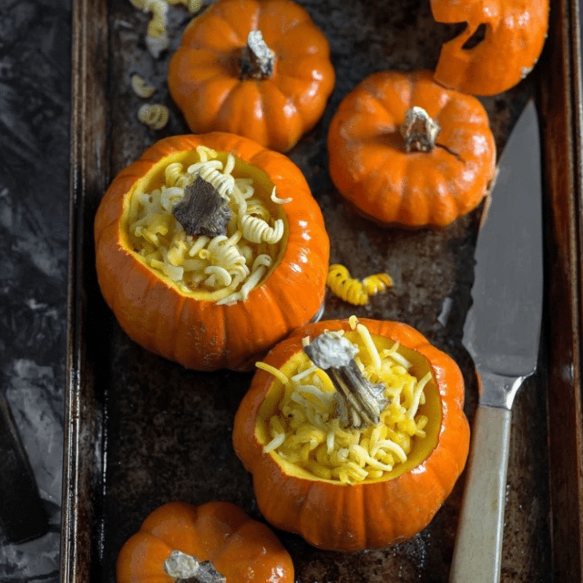 Pumpkin Jack 'n Cheese Bowls - Mucha Munch