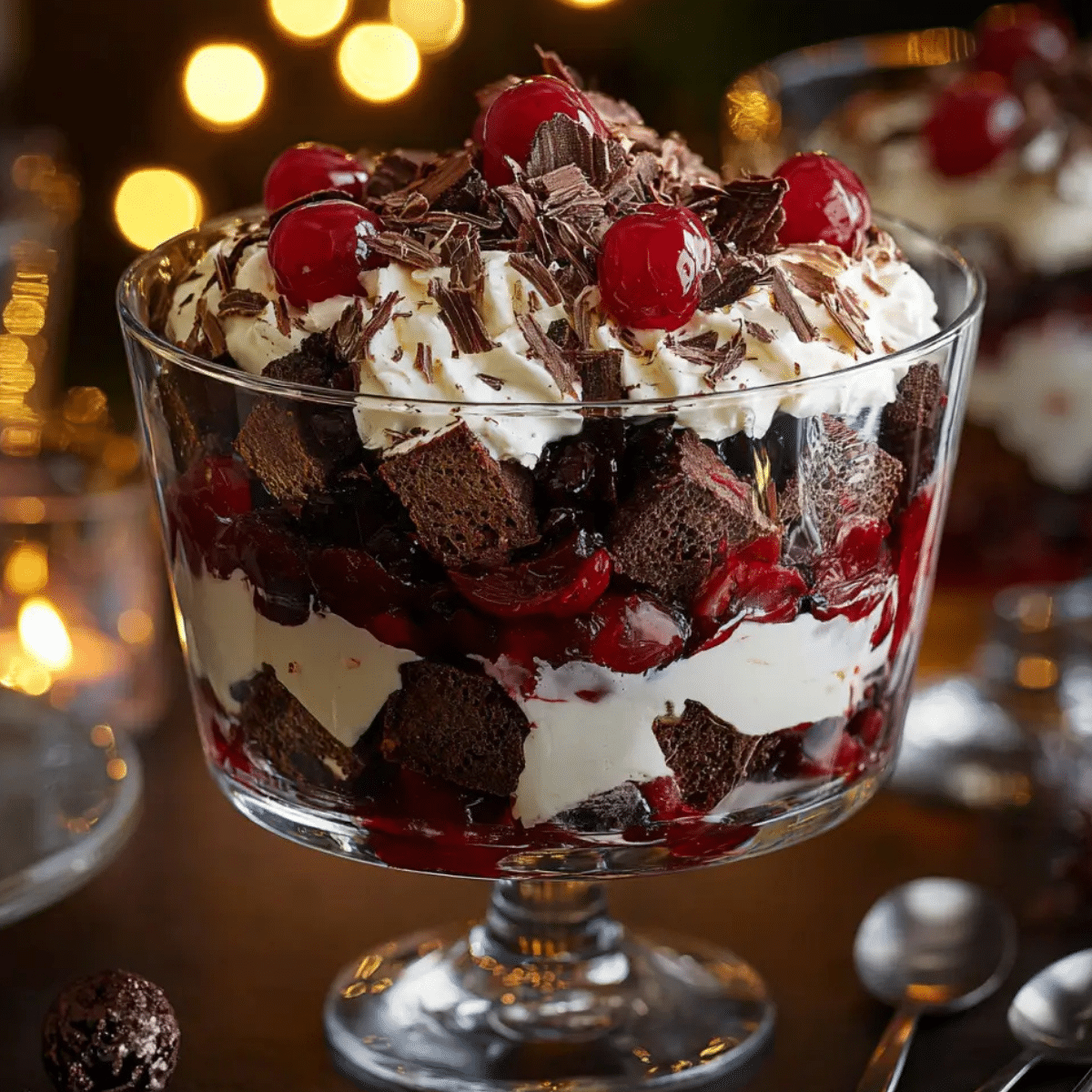 Black Forest Trifle for Christmas: Easy & Delicious - Mucha Munch