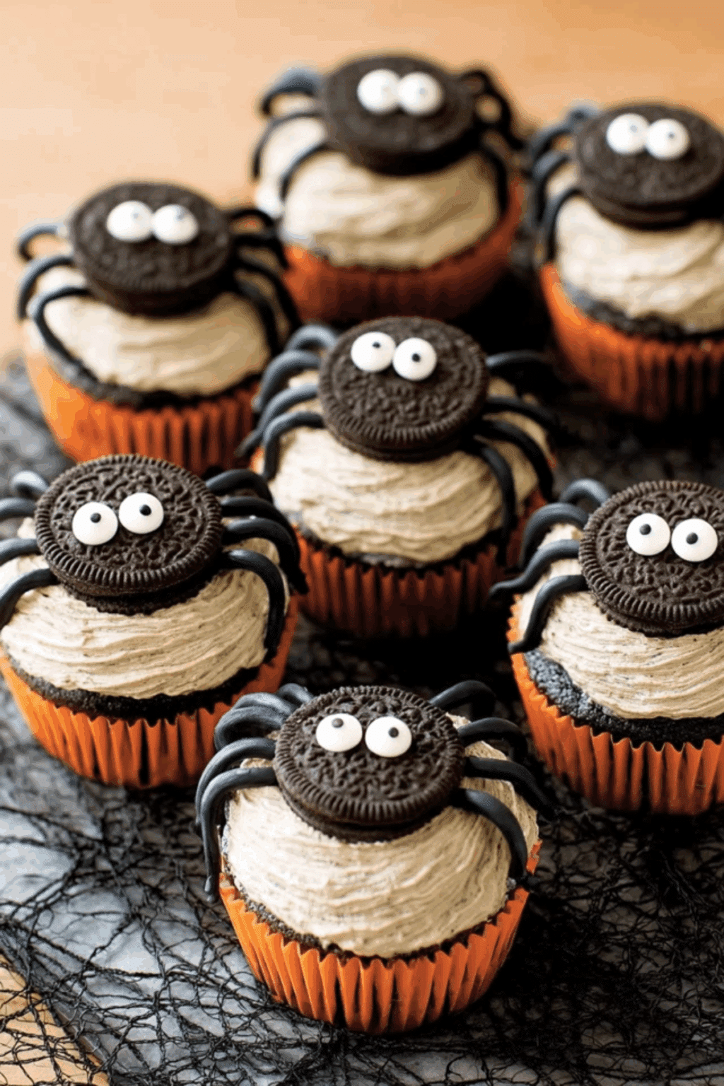 Cookies & Scream Spider Cupcakes - Mucha Munch