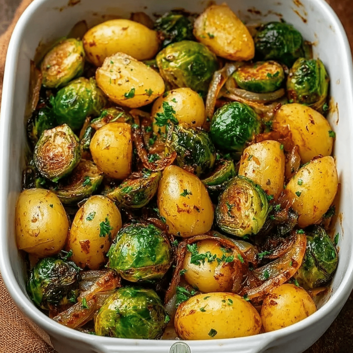 Garlic Brussels Sprouts Potatoes: Easy and Delicious Recipe - Mucha Munch