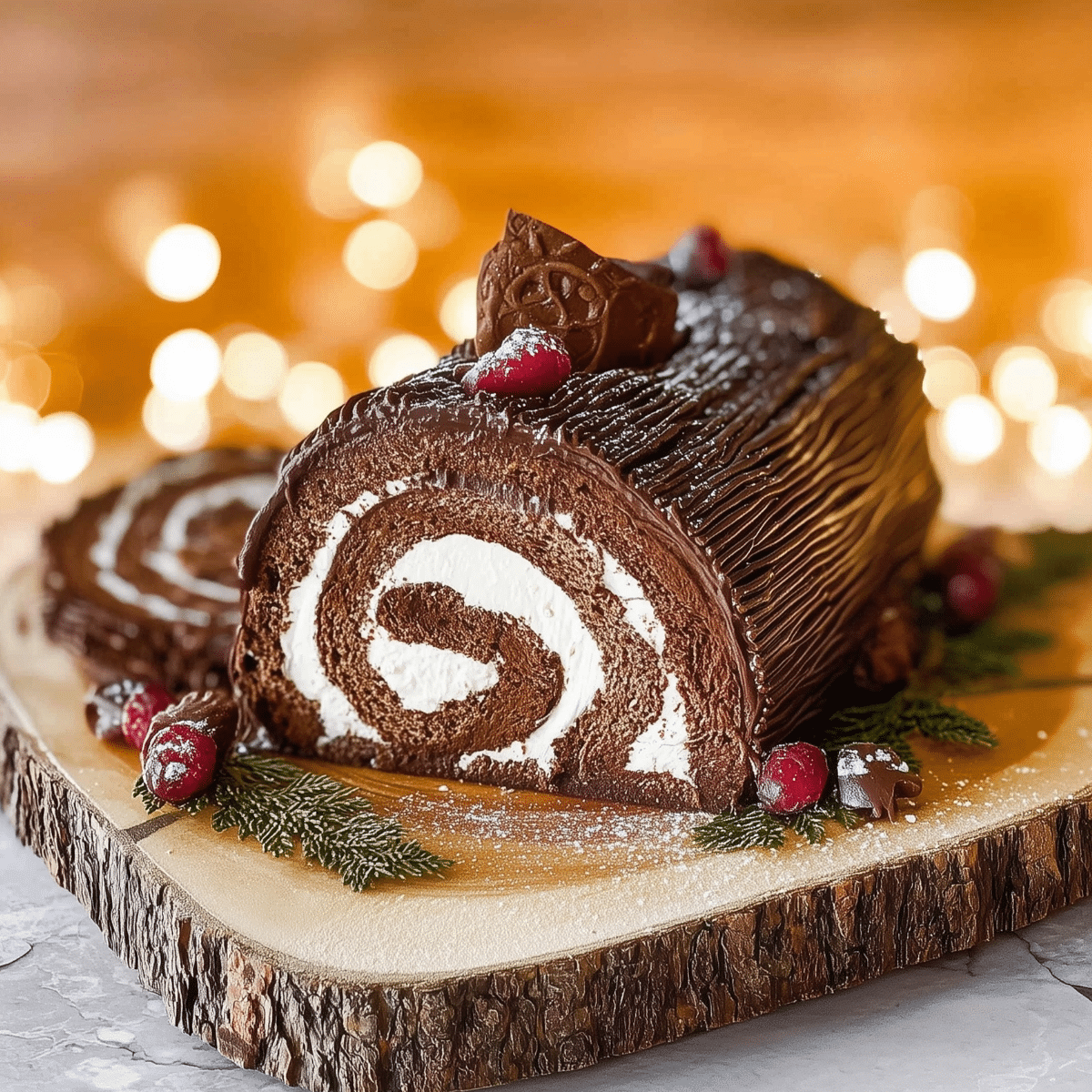 yule Log Cake – Best Recipe for a Christmas Classic - Mucha Munch