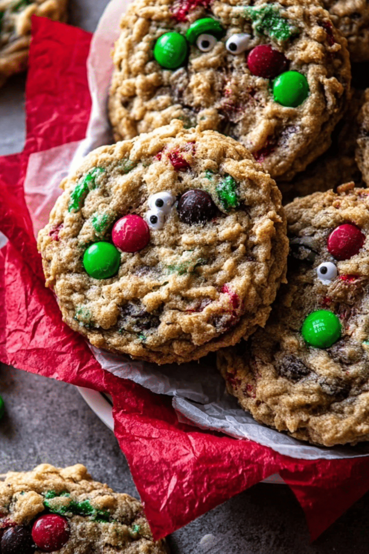 Christmas Monster Cookies – Easy & Festive Holiday Treat - Mucha Munch