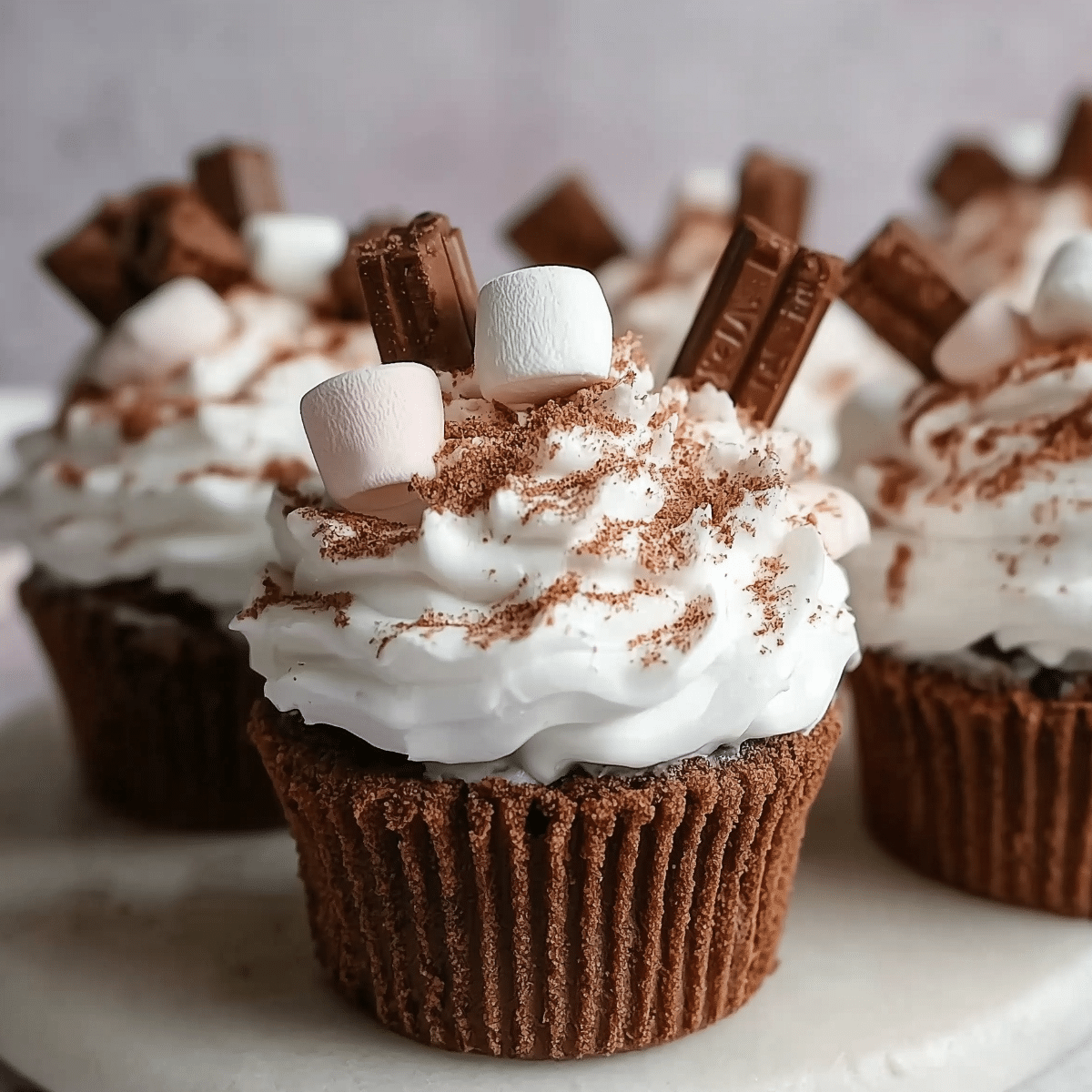 Hot Chocolate Cupcakes – Best Winter Cupcake Recipe - Mucha Munch