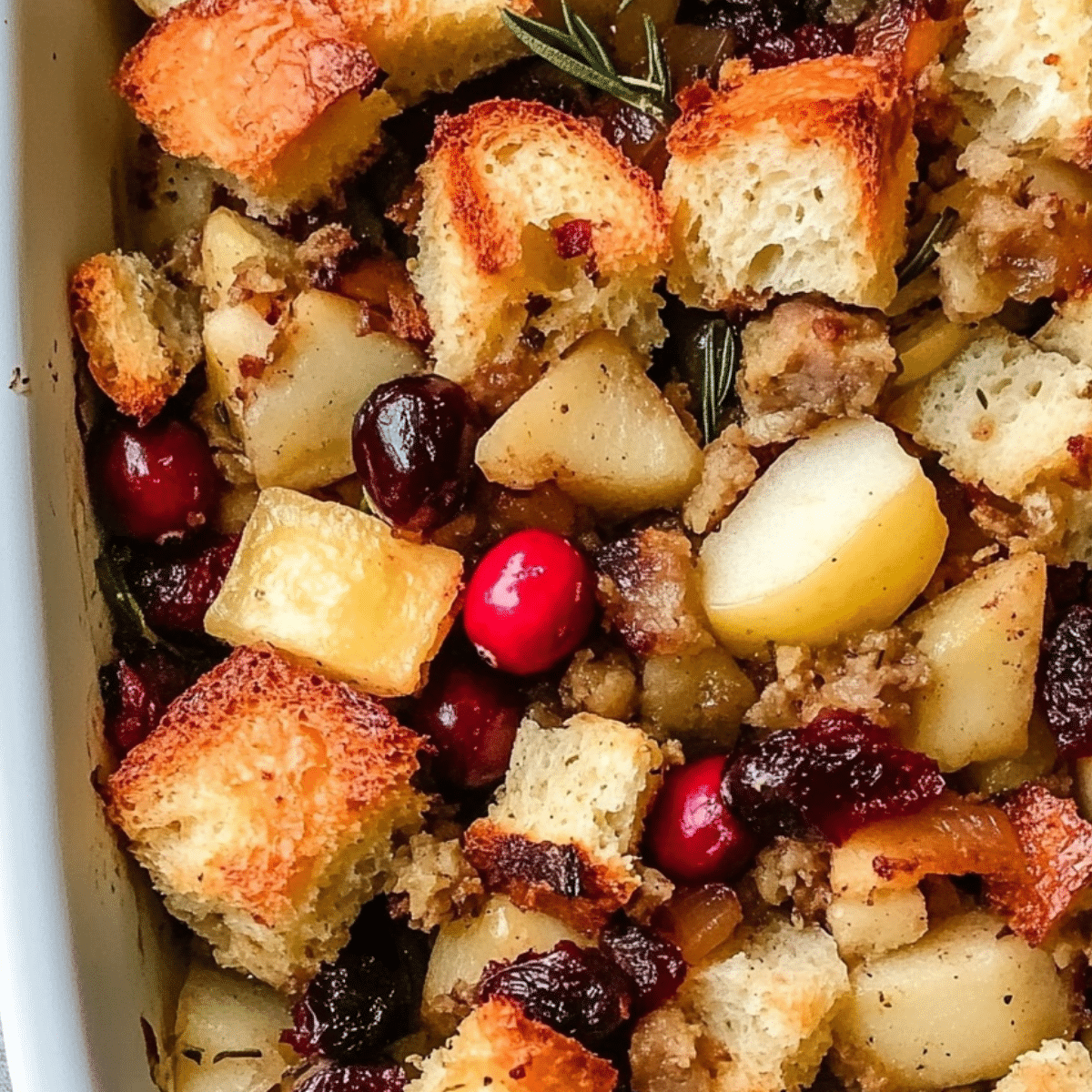 Apple Cranberry Stuffing Recipe – Best Holiday Side - Mucha Munch