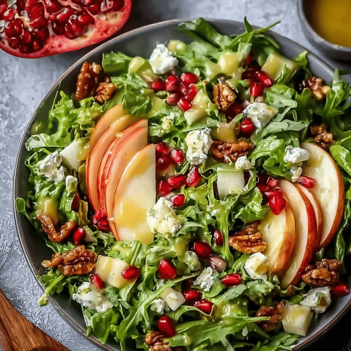 Christmas Salad with Honey Mustard Dressing – Easy & Delicious - Mucha ...