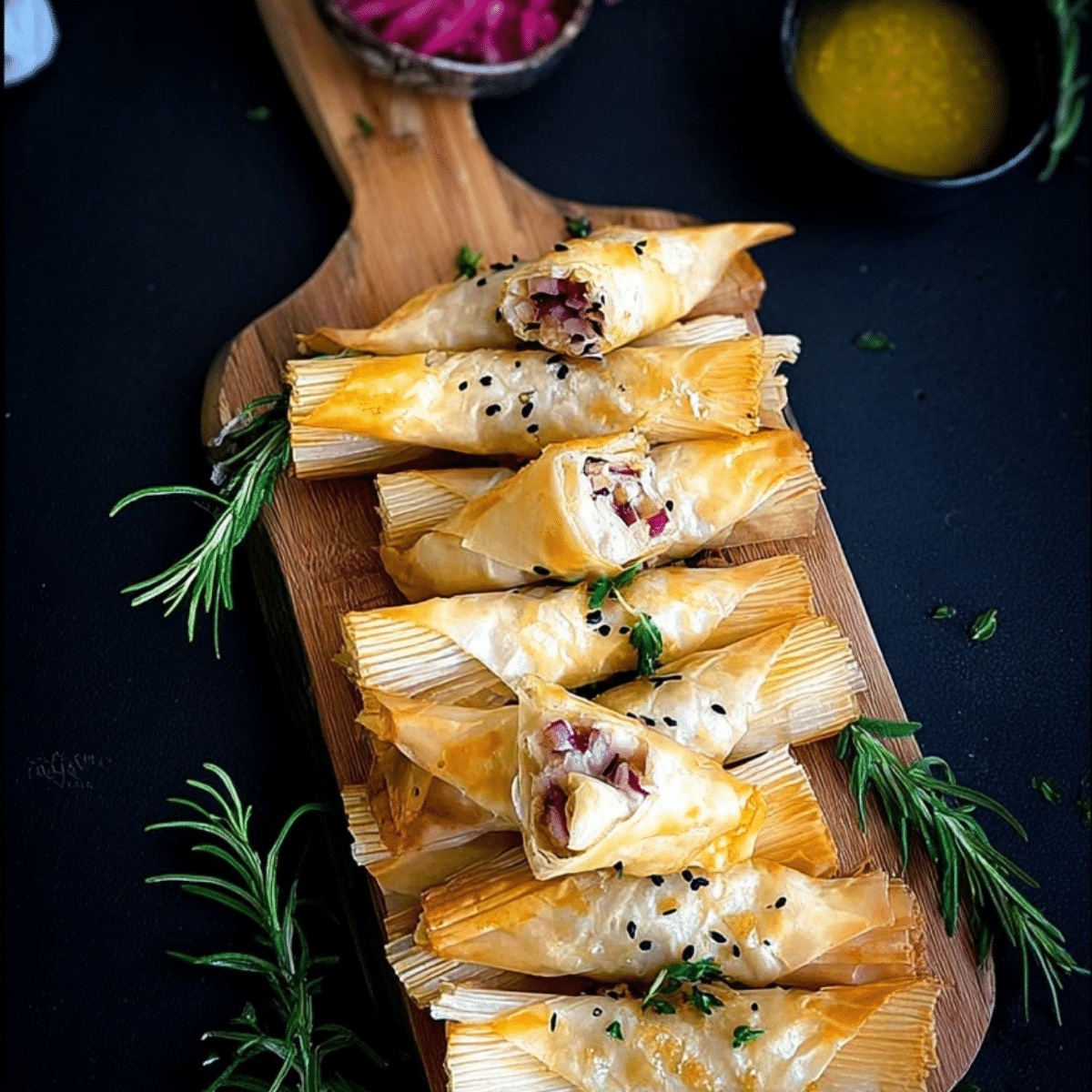 Cranberry and Brie Filo Crackers – Easy Festive Treat - Mucha Munch