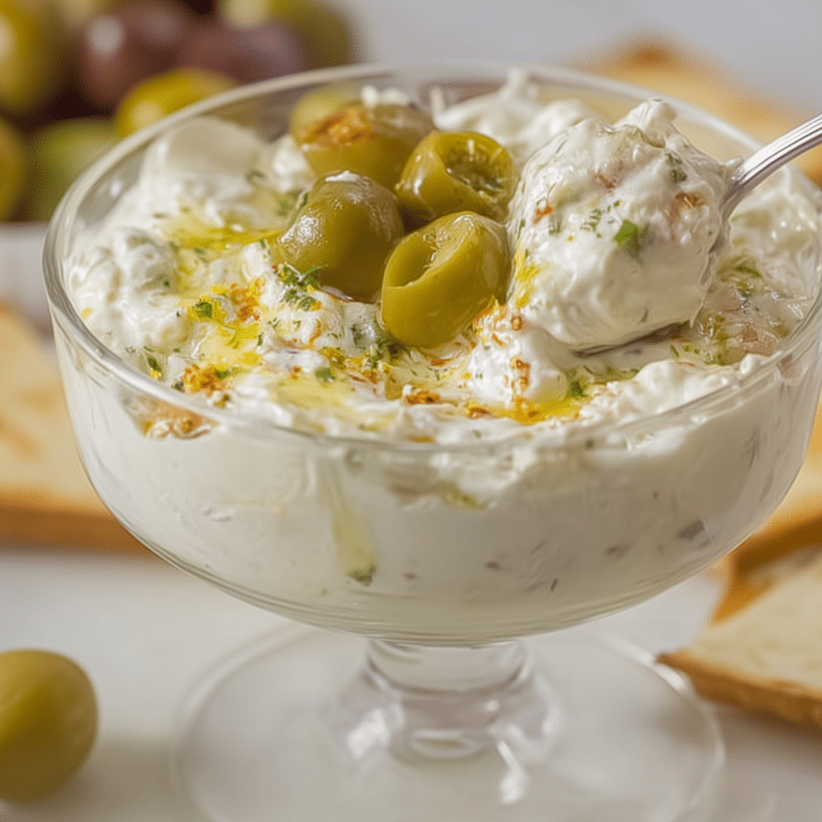 Dirty Martini Dip – Easy and Delicious Recipe - Mucha Munch