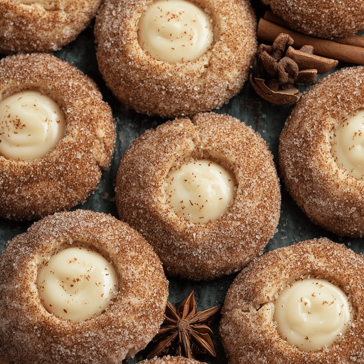 Eggnog Snickerdoodle Thumbprint Cookies – Easy & Festive Recipe - Mucha ...