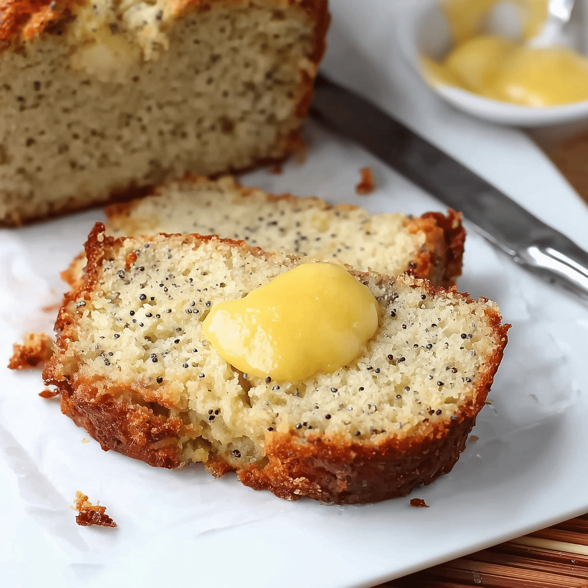 Lemon Poppy Seed Bread with Lemon Curd – Easy Recipe - Mucha Munch