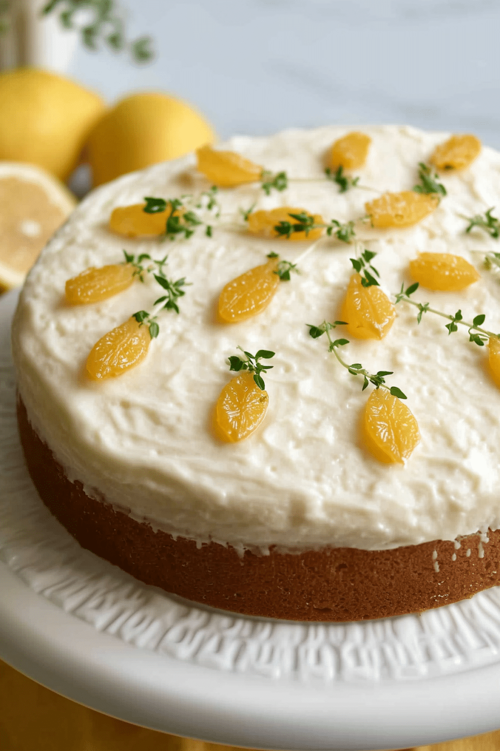 Lemon Thyme Cake Refreshing Easy To Make Mucha Munch