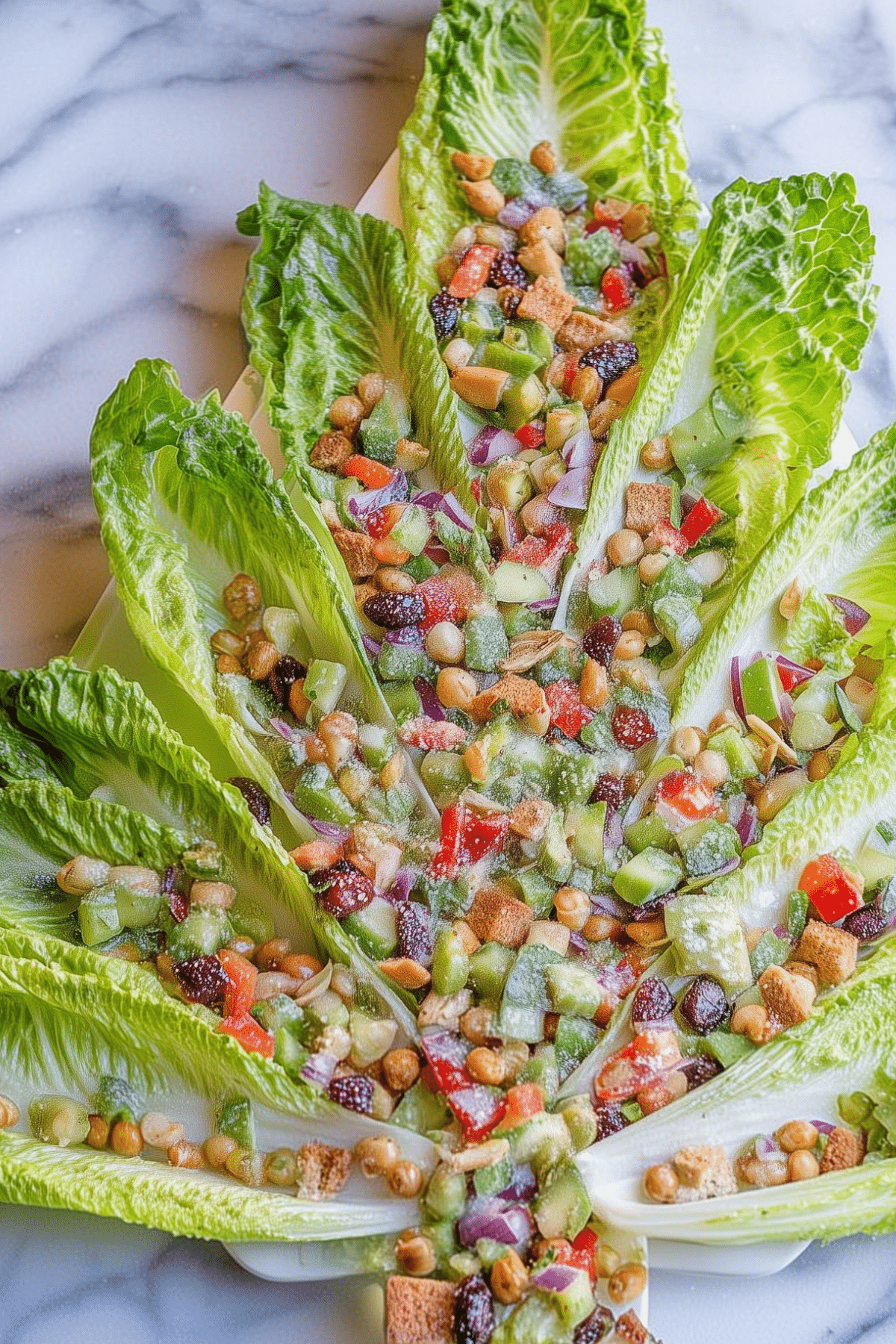 Romaine Lettuce Salad Christmas Tree – Healthy & Festive - Mucha Munch