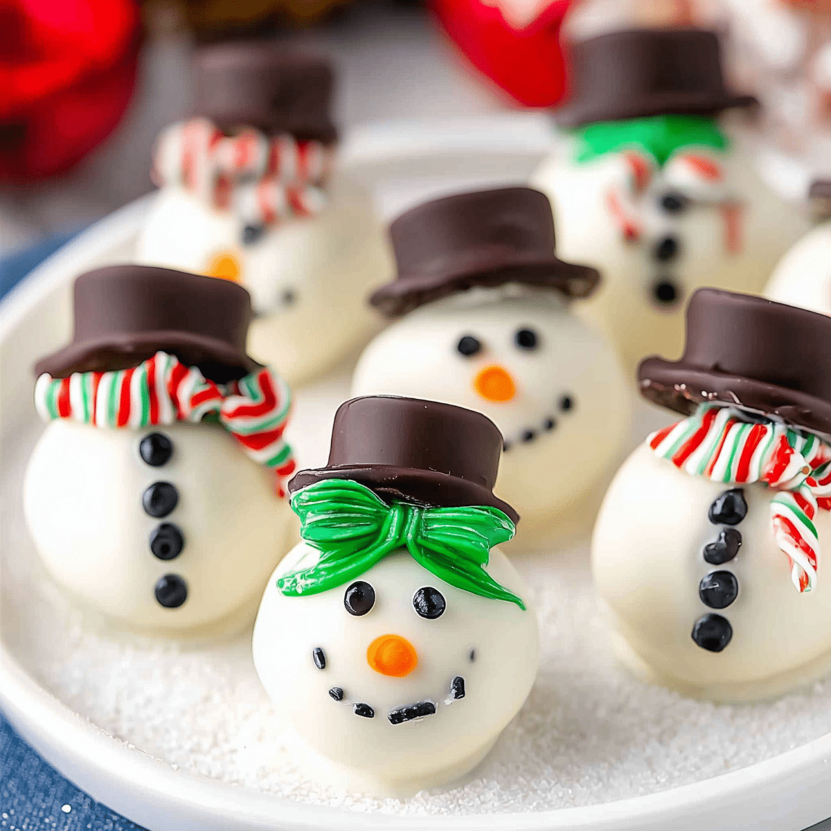 Snowman Oreo Balls – Easy & Festive Holiday Treat - Mucha Munch