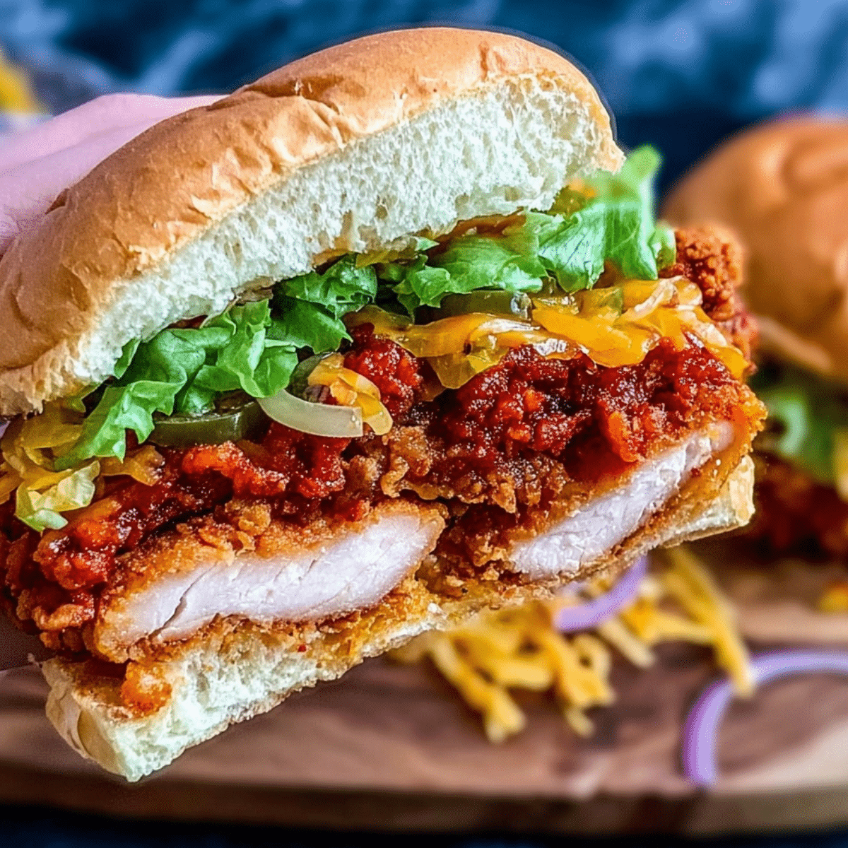 Spicy Crispy Chicken Burger - Easy & Delicious! - Mucha Munch