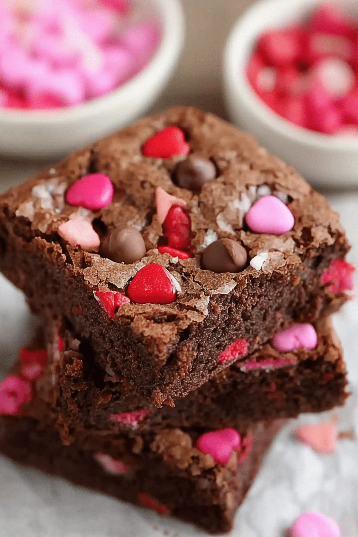 Valentine’s Day Brownies - Fudgy and Delicious! - Mucha Munch