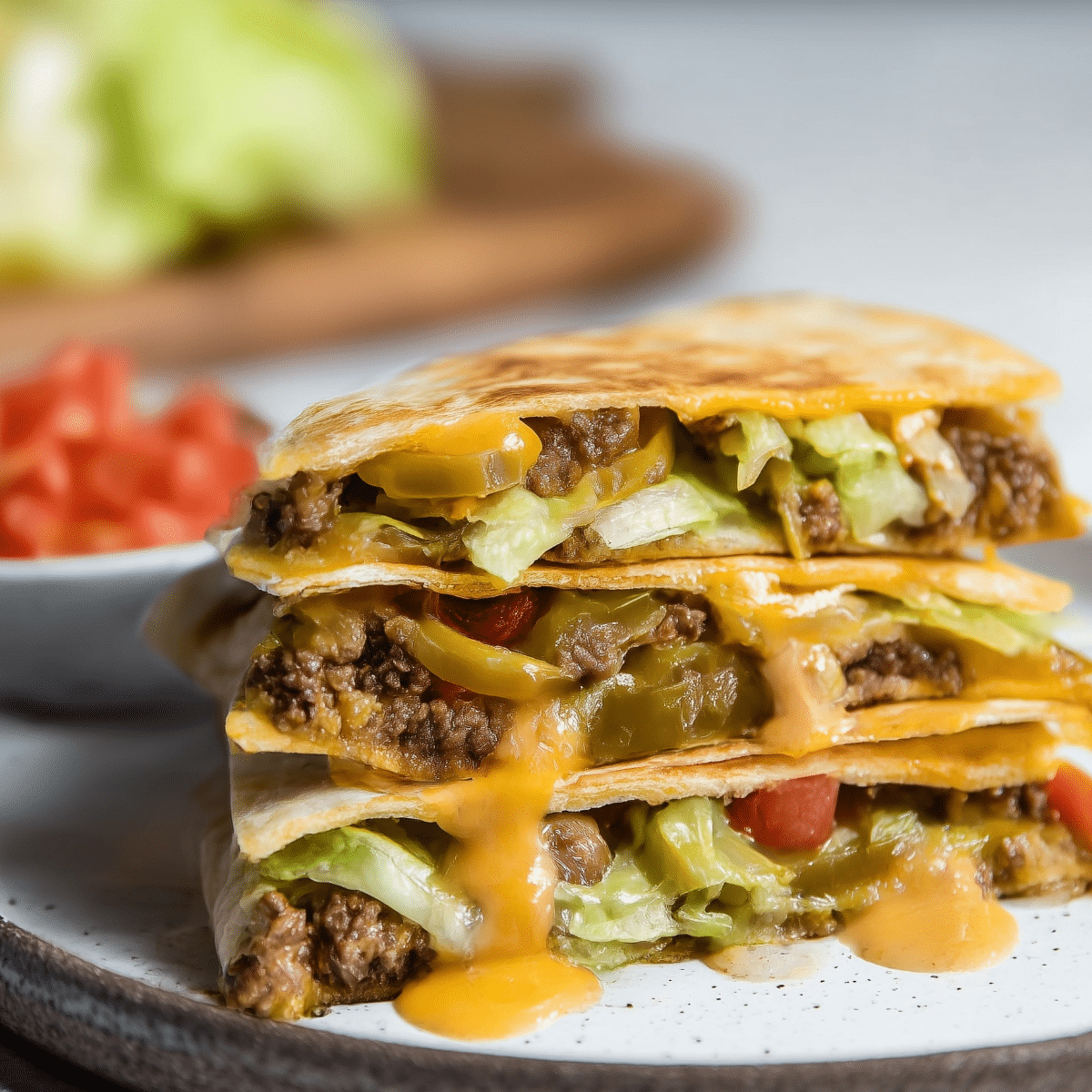 Cheeseburger Quesadillas: Easy & Delicious Recipe - Mucha Munch