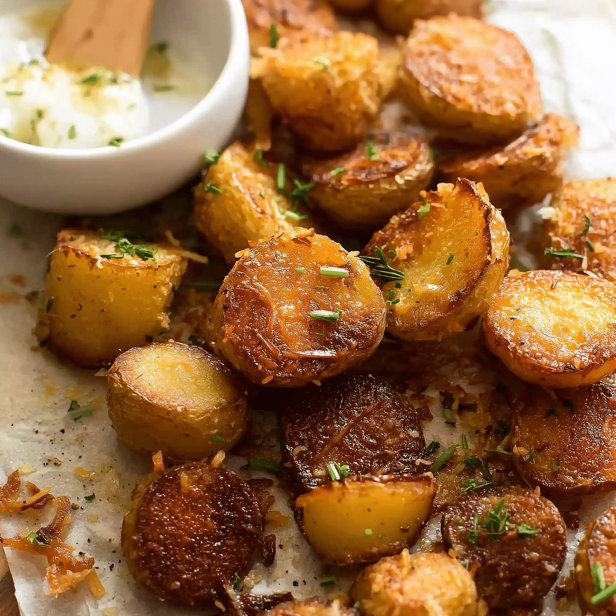 Crispy Roasted Parmesan Potatoes – Crispy and Delicious! - Mucha Munch