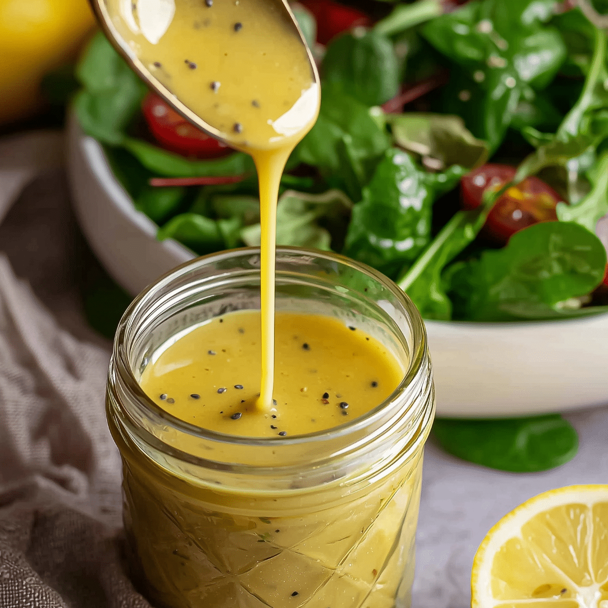 Honey Lemon Vinaigrette Salad Dressing – Easy and Flavorful - Mucha Munch