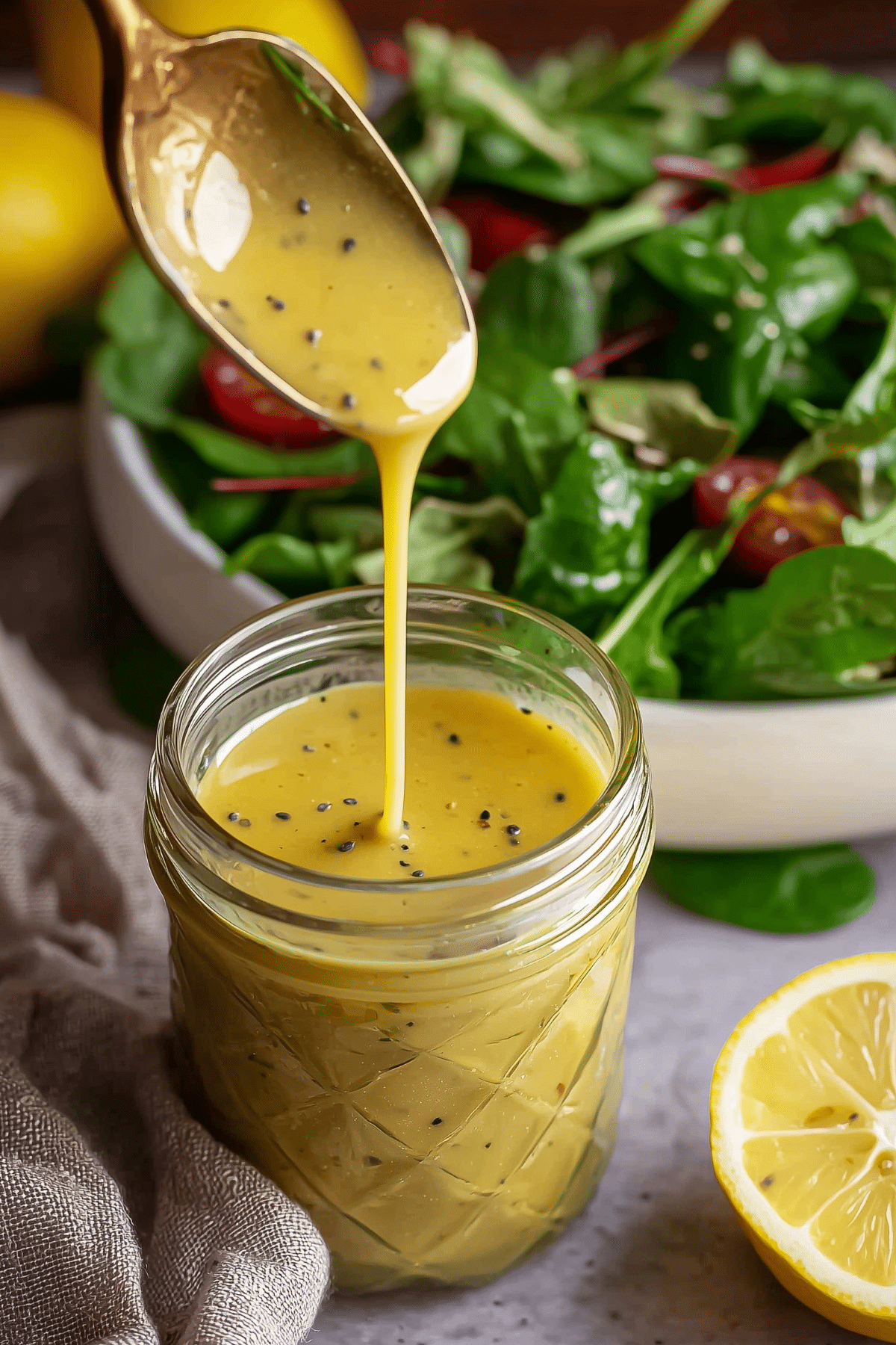 Honey Lemon Vinaigrette Salad Dressing – Easy and Flavorful - Mucha Munch