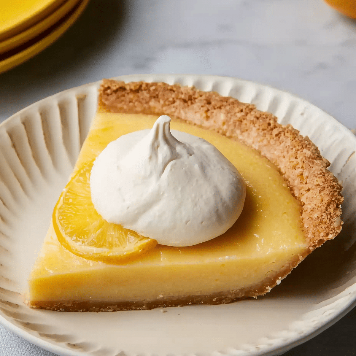 Meyer Lemon Pie – Creamy & Easy Citrus Dessert - Mucha Munch