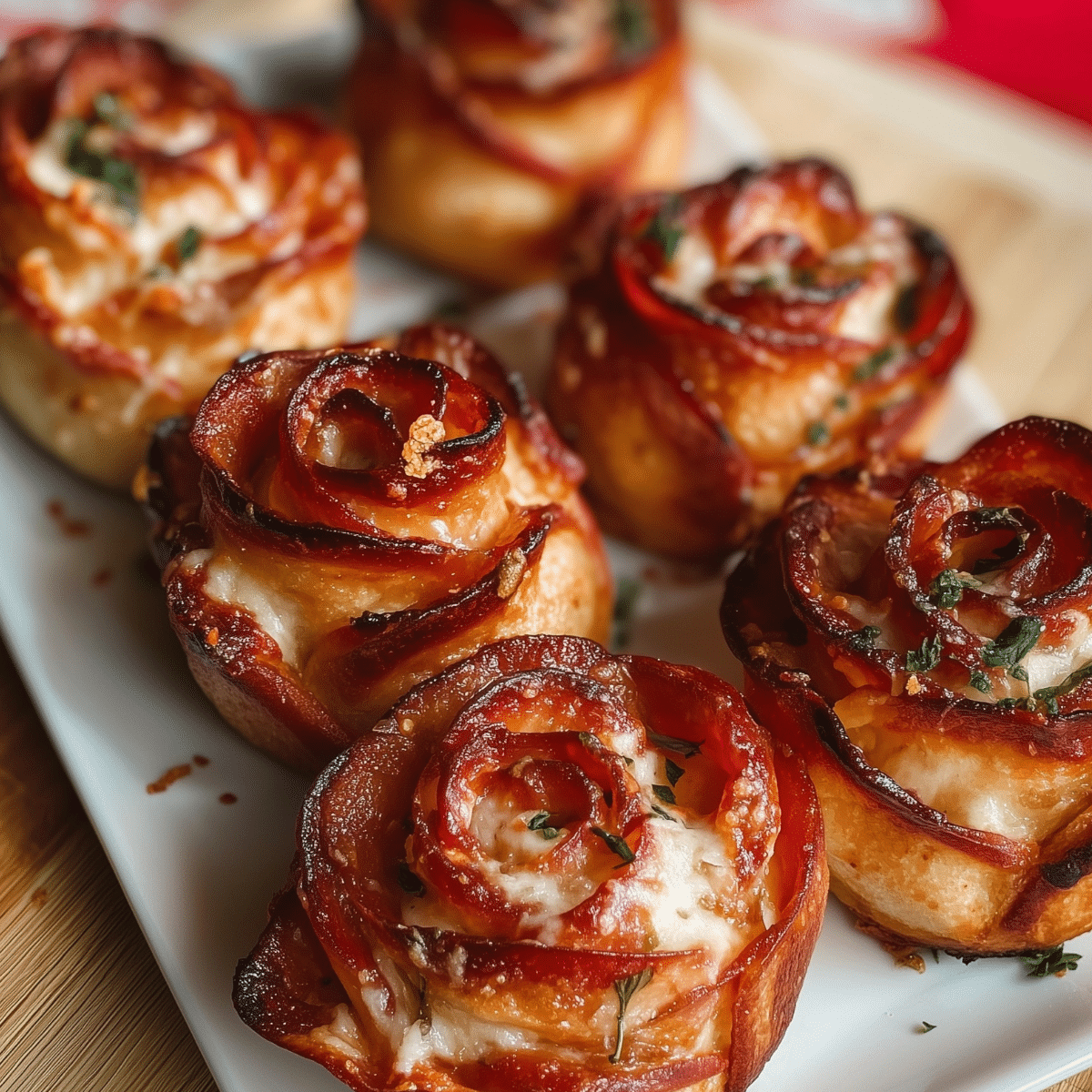 Pizza Roses for Valentine’s Day – Easy & Delicious! - Mucha Munch