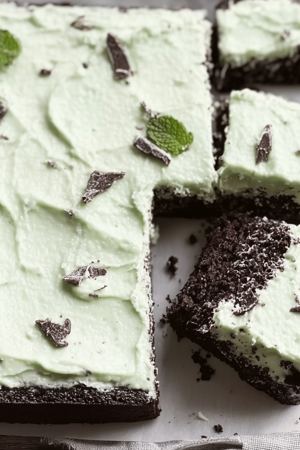 Mint Chocolate Chip Sheet Cake – Irresistibly Moist - Mucha Munch