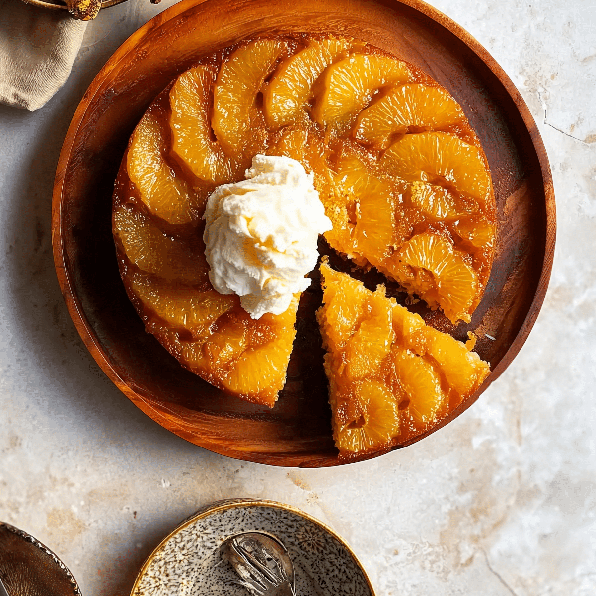 Spiced Mandarin Upside Down Cake Best Recipe - Mucha Munch
