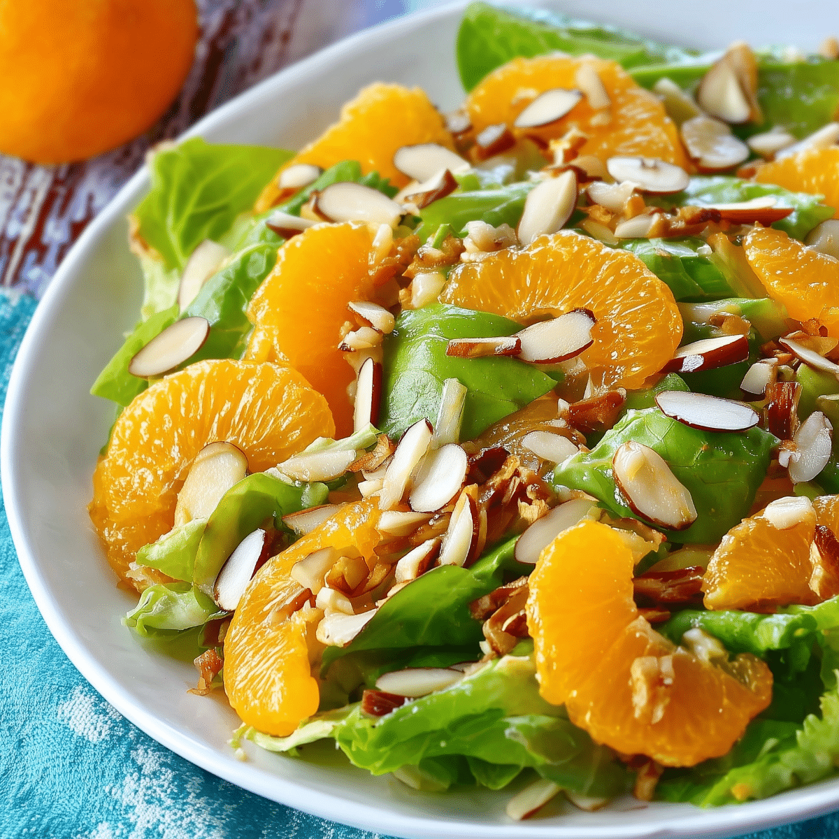 Mandarin Orange Almond Salad: Easy and Healthy Recipe - Mucha Munch